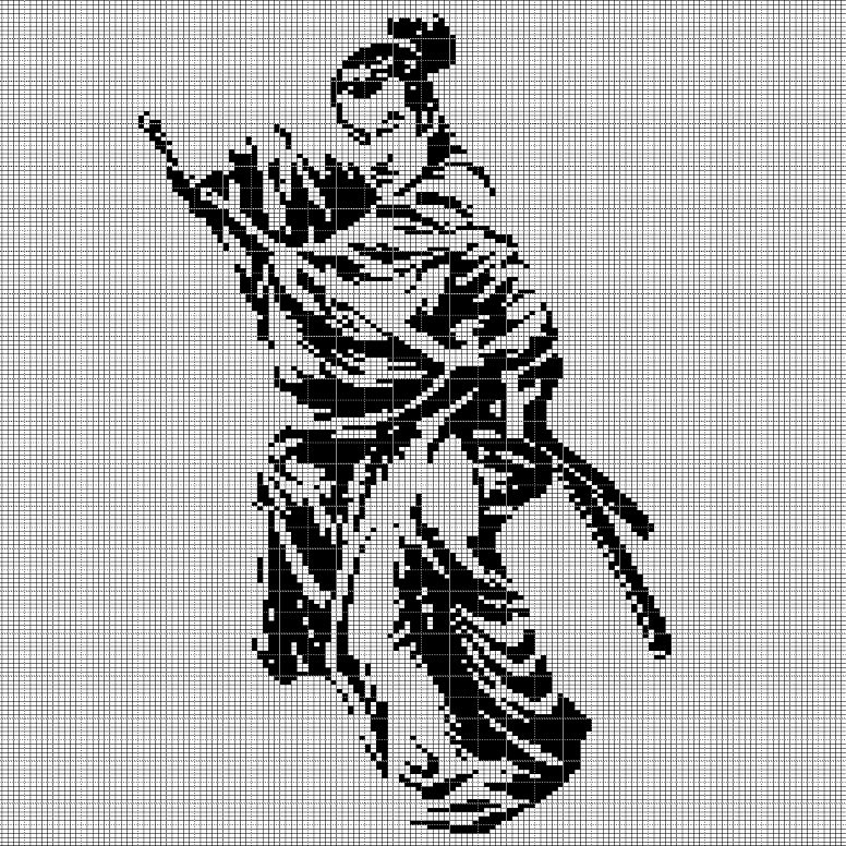 SAMURAI CROCHET AFGHAN PATTERN GRAPH