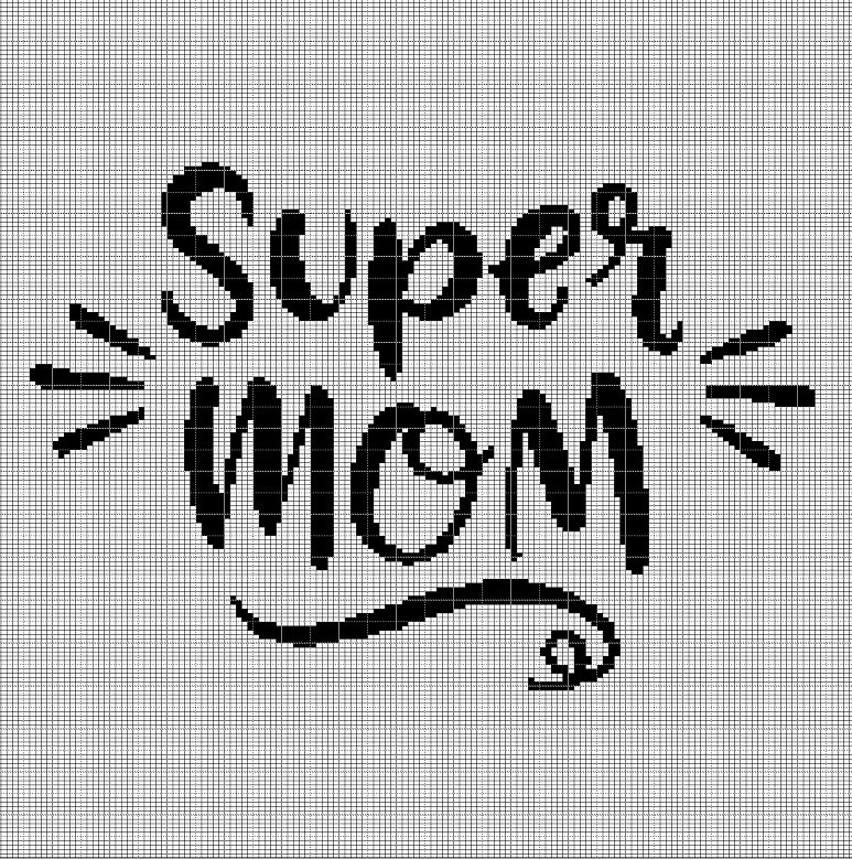 SUPER MOM 2 CROCHET AFGHAN PATTERN GRAPH