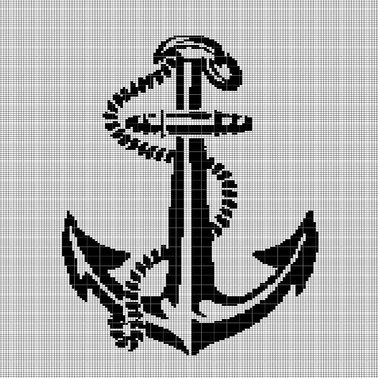 ANCHOR 7 CROCHET AFGHAN PATTERN GRAPH