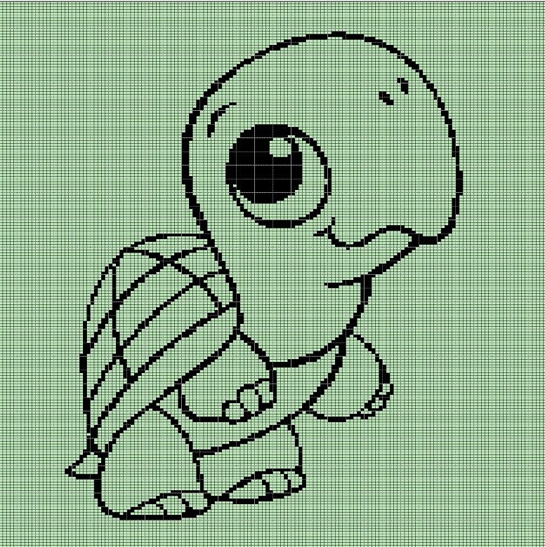 LITTLE TURTLE CROCHET AFGHAN PATTERN GRAPH