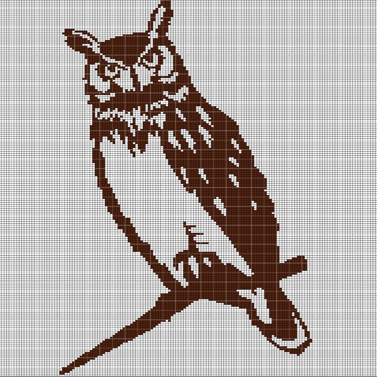 OWL 15 CROCHET AFGHAN PATTERN GRAPH