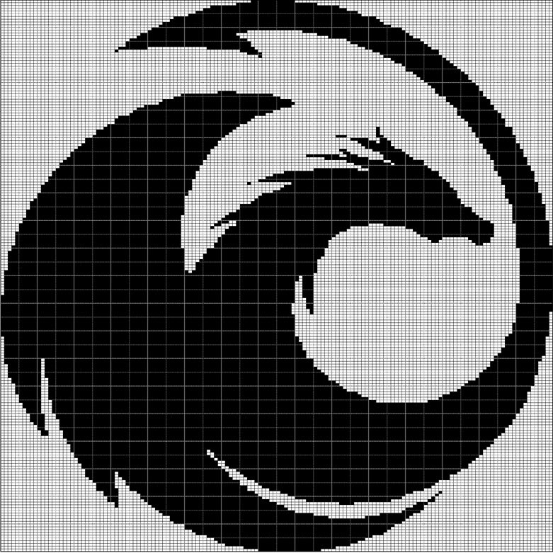 DRAGON 16 CROCHET AFGHAN PATTERN GRAPH