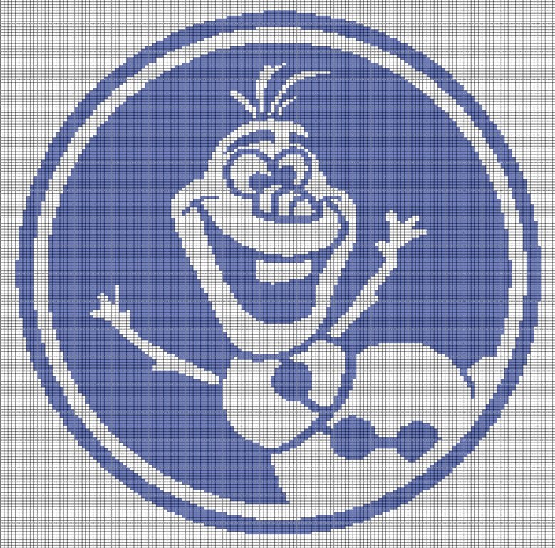 OLAF 3 CROCHET AFGHAN PATTERN GRAPH