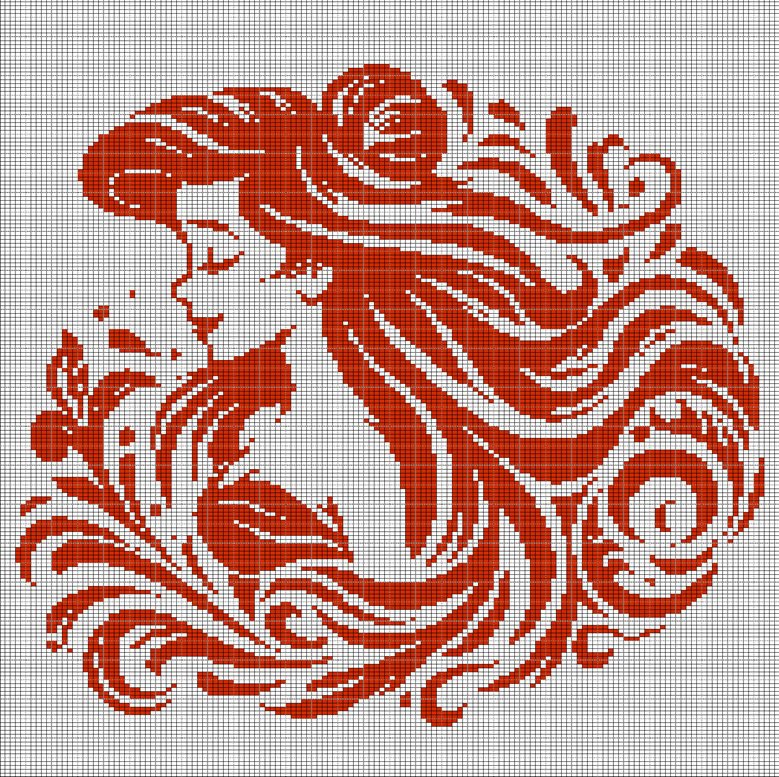 ARIEL 2 CROCHET AFGHAN PATTERN GRAPH