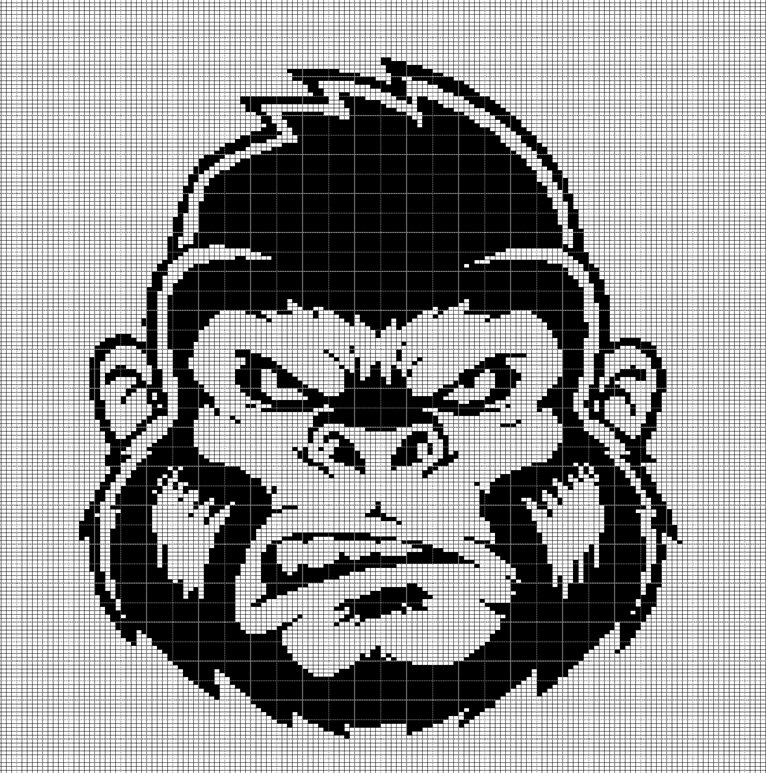 MONKEY HEAD 6 CROCHET AFGHAN PATTERN GRAPH