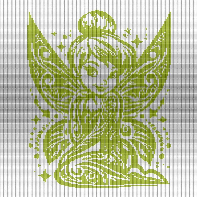TINKERBELL CROCHET AFGHAN PATTERN GRAPH