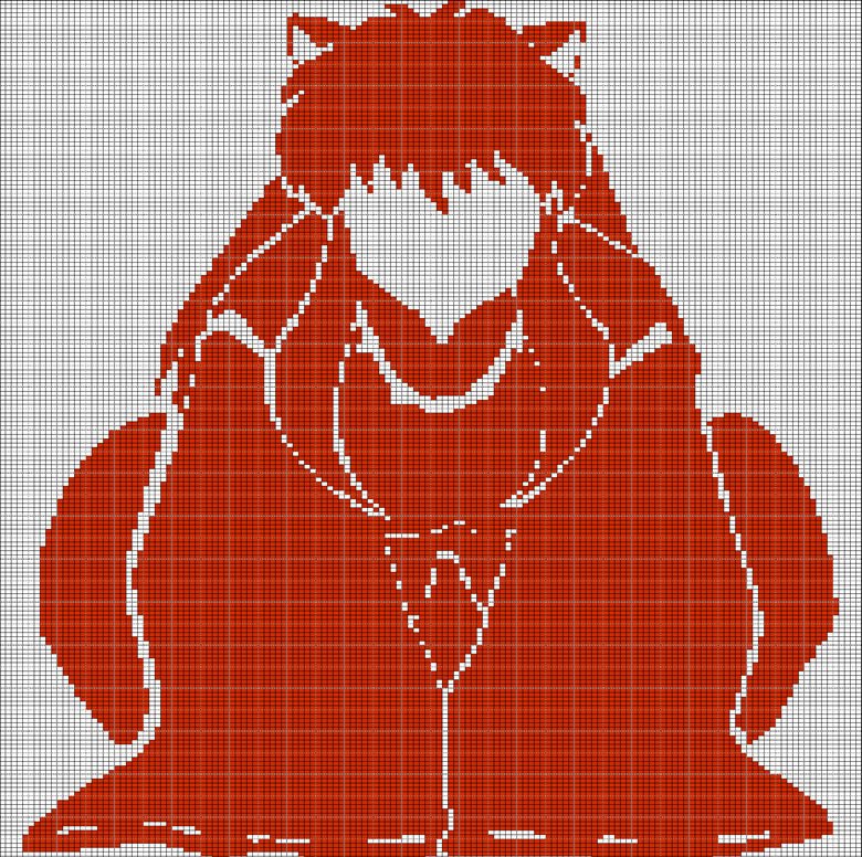INUYASHA CROCHET AFGHAN PATTERN GRAPH