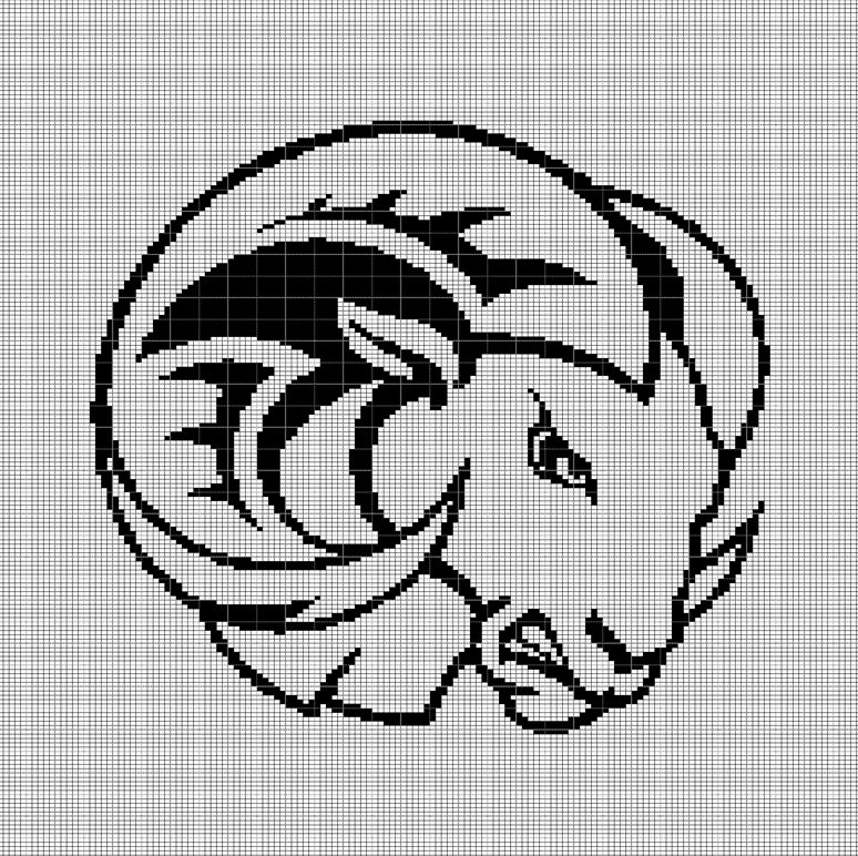 RAM HEAD 4 CROCHET AFGHAN PATTERN GRAPH