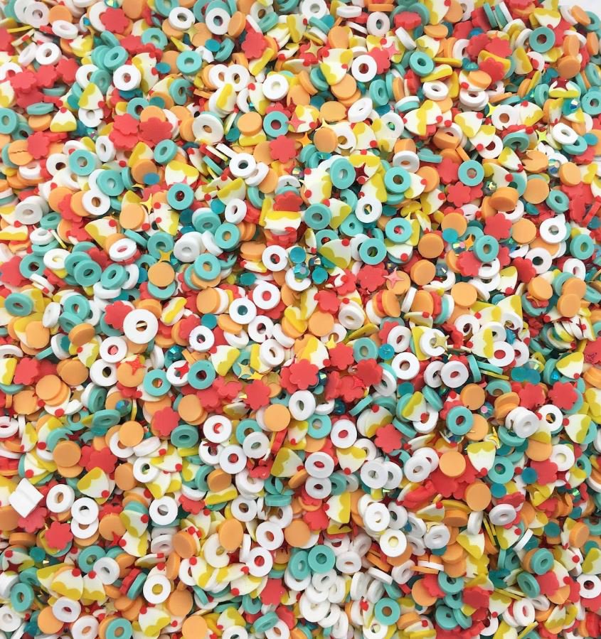 Mid-Century Kitsch-en Retro Style NonEdible Polymer Clay Fake Sprinkles ...
