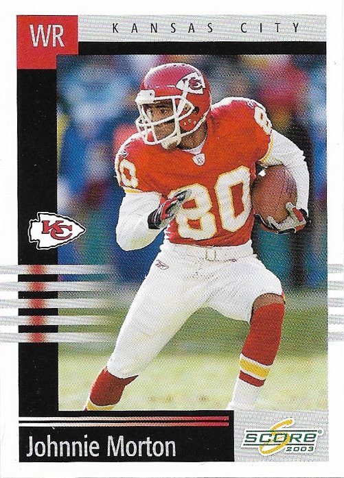 Johnnie Morton 2003 Score #71 Kansas City Chiefs Football Card