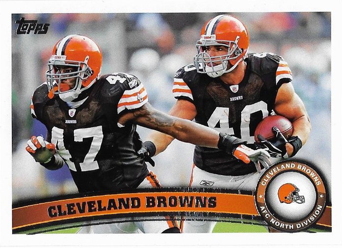 Cleveland Browns 2011 Topps #327 Football Team Card