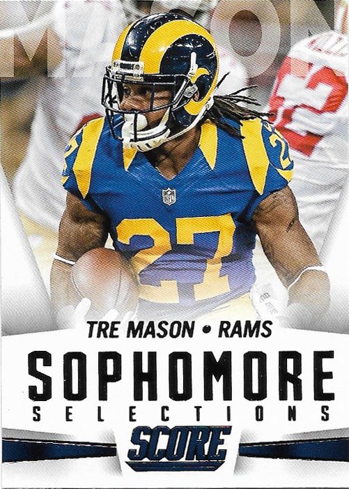 Tre Mason 2015 Score Sophomore Selections #9 St. Louis Rams Football Card