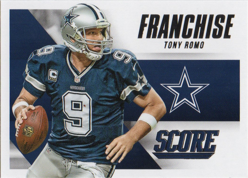 Tony Romo 2015 Score Franchise #5 Dallas Cowboys Football Card