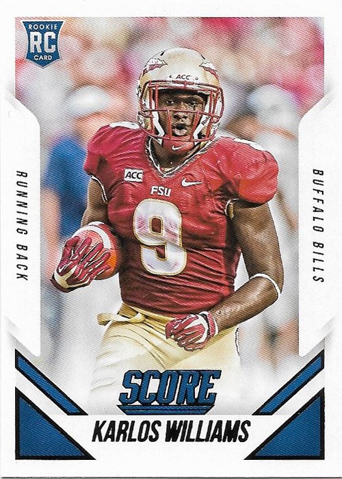 Karlos Williams 2015 Score Rookie #389 Buffalo Bills Football Card