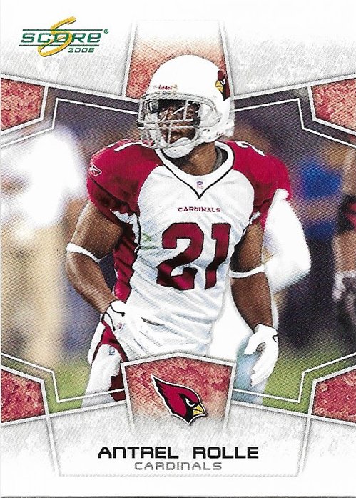 Antrel Rolle 2008 Score #8 Arizona Cardinals Football Card