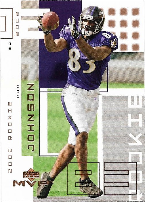 Ron Johnson 2002 Upper Deck MVP Rookie #265 Baltimore Ravens Football Card