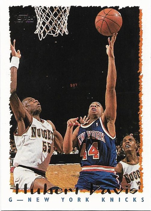 Hubert Davis 1994-95 Topps #162 New York Knicks Basketball Card