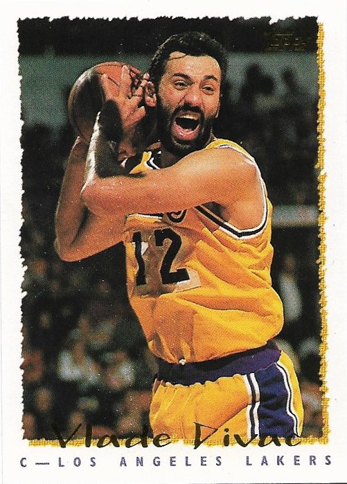 Vlade Divac 1994-95 Topps #114 Los Angeles Lakers Basketball Card