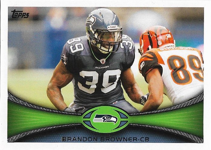 Brandon Browner 2012 Topps #316 Seattle Seahawks Football Card