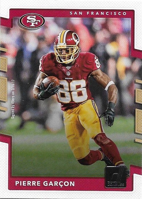 Pierre Garcon 2017 Donruss #113 San Francisco 49ers Football Card