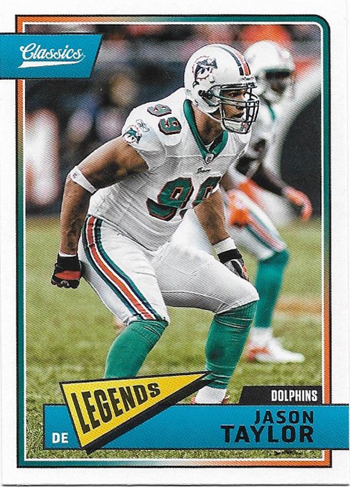 Jason Taylor 2018 Panini Classics #145 Miami Dolphins Football Card