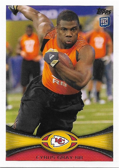 Cyrus Gray 2012 Topps Rookie #146 Kansas City Chiefs Football Card