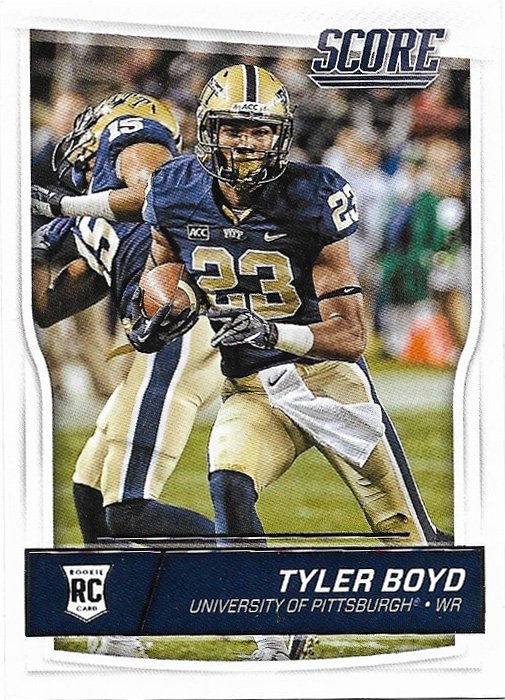 Tyler Boyd 2016 Score Rookie #365 Pitt Panthers Football Card