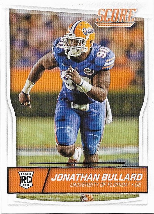 Jonathan Bullard 2016 Score Rookie #426 Florida Gators Football Card