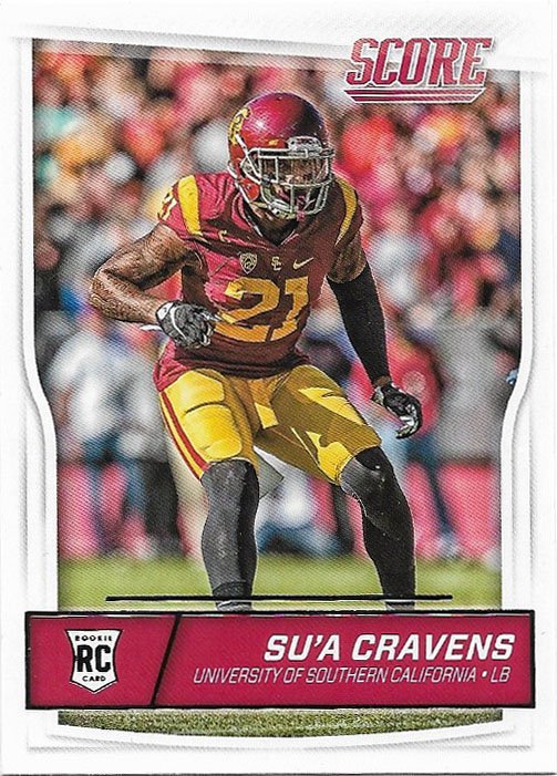 Su'a Cravens 2016 Score Rookie #410 USC Trojans Football Card