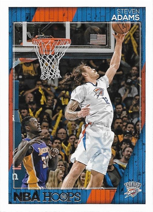 Steven Adams 2016-17 NBA Hoops #132 Oklahoma City Thunder Basketball Card
