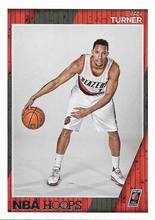Evan Turner 2016-17 NBA Hoops #27 Portland Trail Blazers Basketball Card