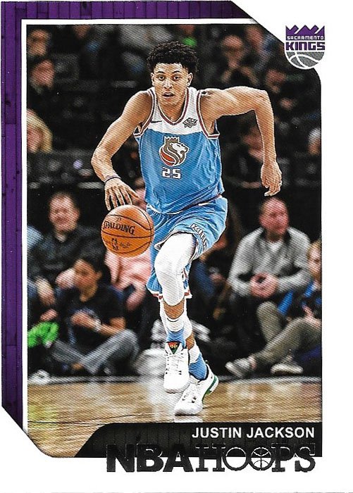 Justin Jackson 2018-19 NBA Hoops #67 Sacramento Kings Basketball Card