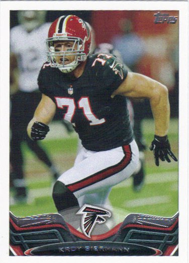 Kroy Biermann 2013 Topps #396 Atlanta Falcons Football Card
