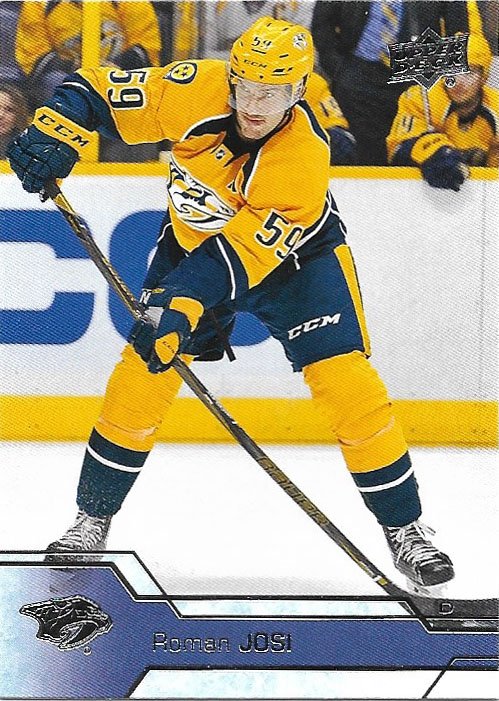 Roman Josi 2016-17 Upper Deck #357 Nashville Predators Hockey Card