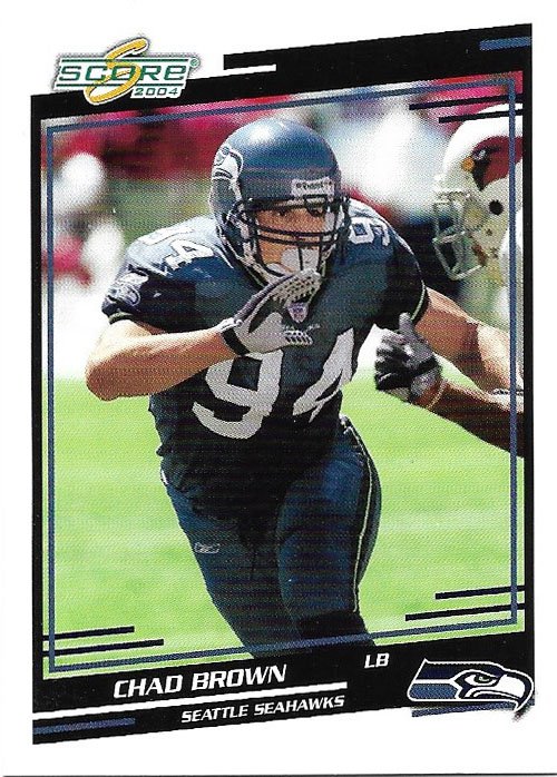 Chad Brown 2004 Score #285 Seattle Seahawks Football Card