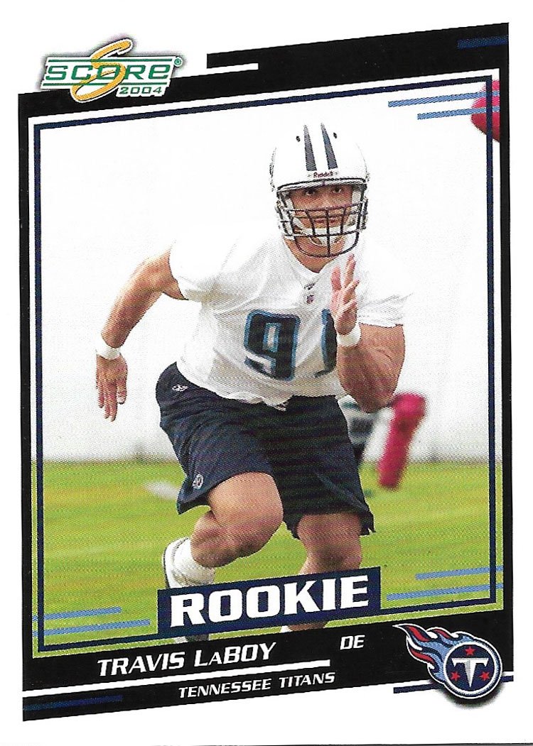 Travis LaBoy 2004 Score Rookie #409 Tennessee Titans Football Card