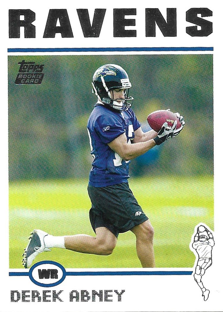 Derek Abney 2004 Topps Rookie #371 Baltimore Ravens Football Card