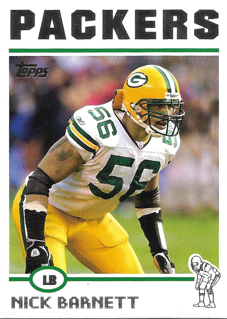 Nick Barnett 2004 Topps #216 Green Bay Packers Football Card