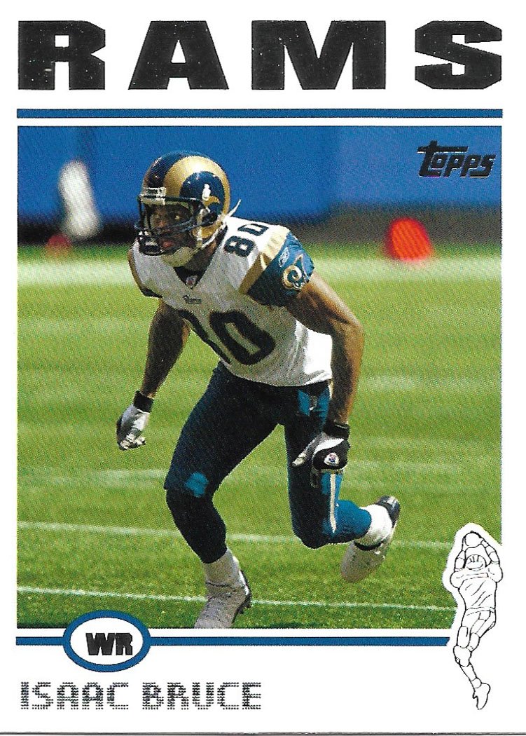 Isaac Bruce 2004 Topps #144 St. Louis Rams Football Card
