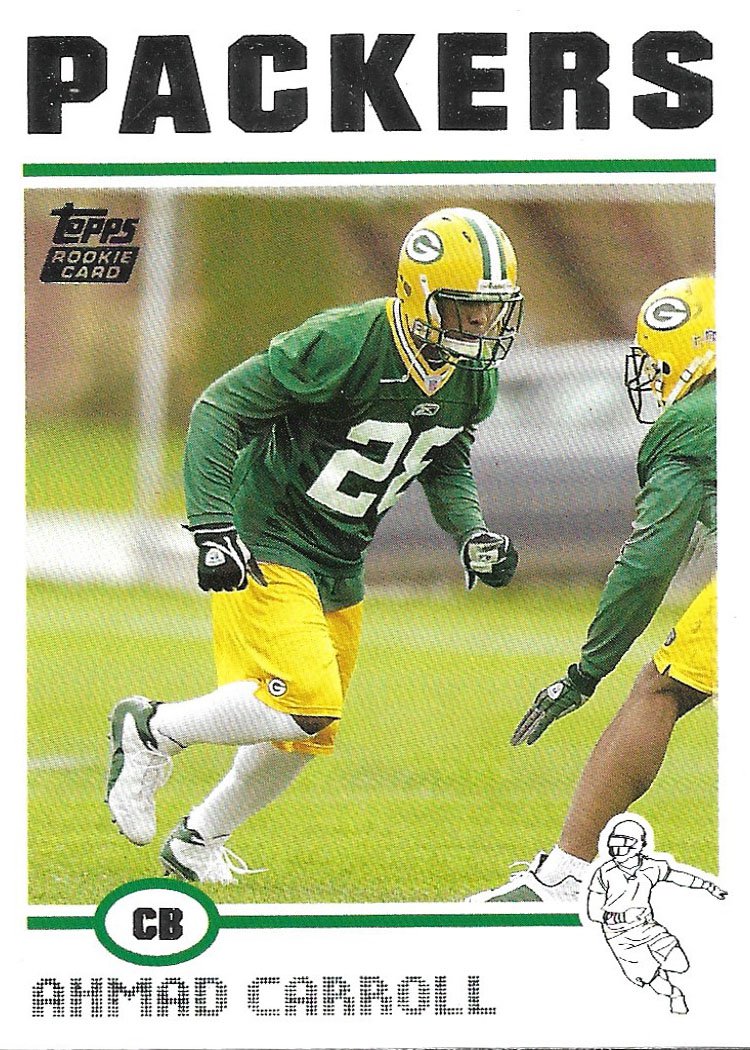 Ahmad Carroll 2004 Topps Rookie #312 Green Bay Packers Football Card