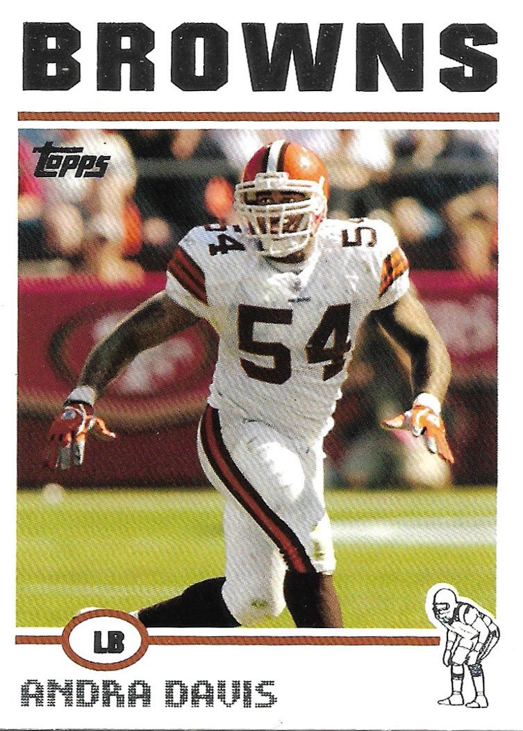 Andra Davis 2004 Topps #214 Cleveland Browns Football Card