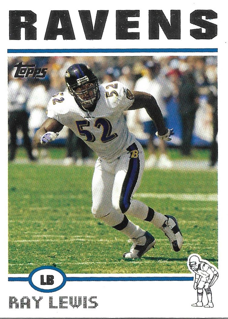 Ray Lewis 2004 Topps #188 Baltimore Ravens Football Card