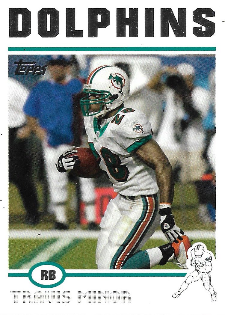 Travis Minor 2004 Topps #69 Miami Dolphins Football Card