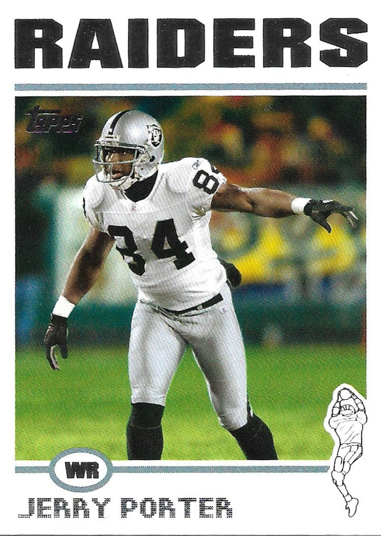 Jerry Porter 2004 Topps #208 Oakland Raiders Football Card