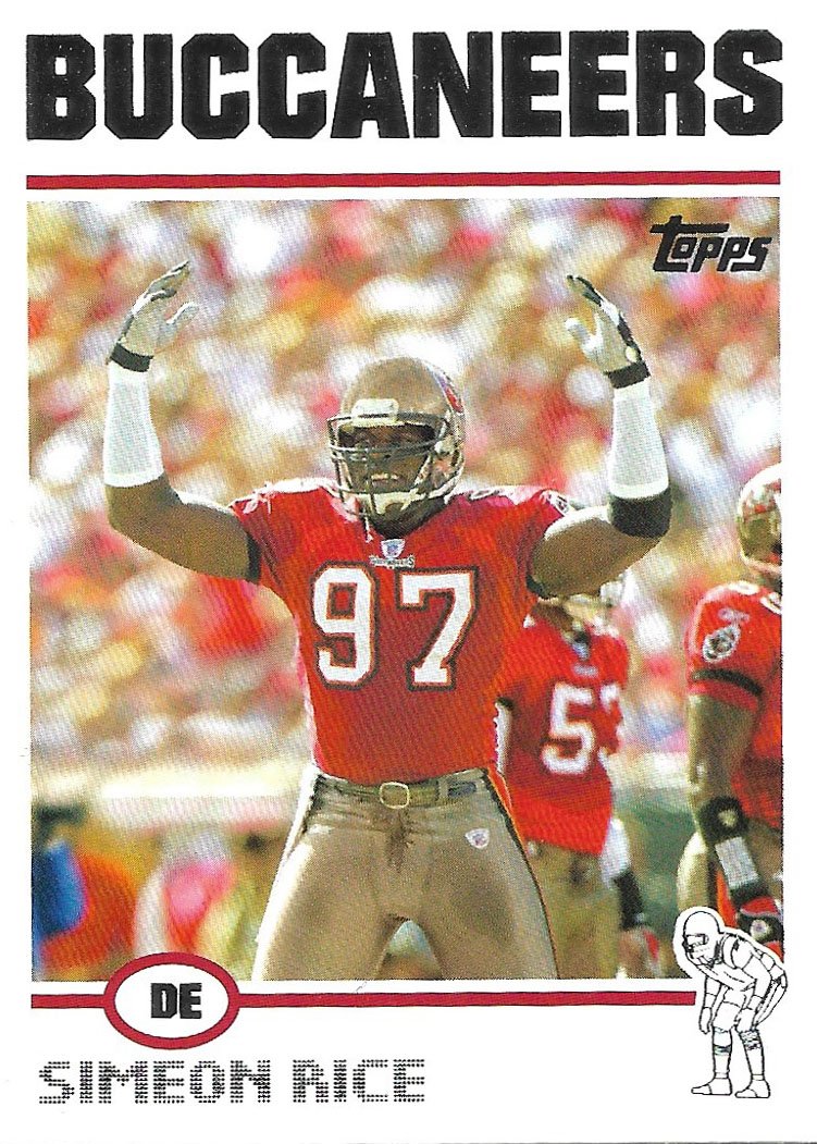 Simeon Rice 2004 Topps #126 Tampa Bay Buccaneers Football Card