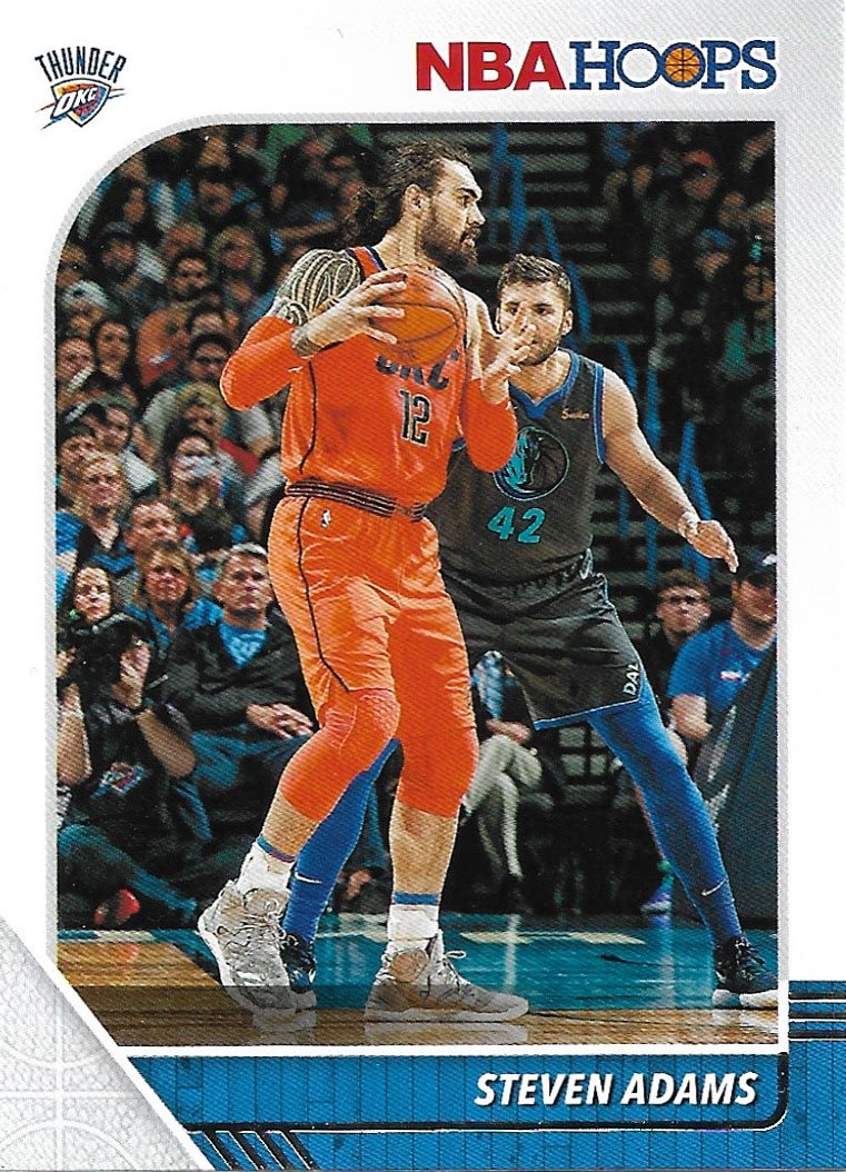 Steven Adams 2019-20 NBA Hoops #130 Oklahoma City Thunder Basketball Card