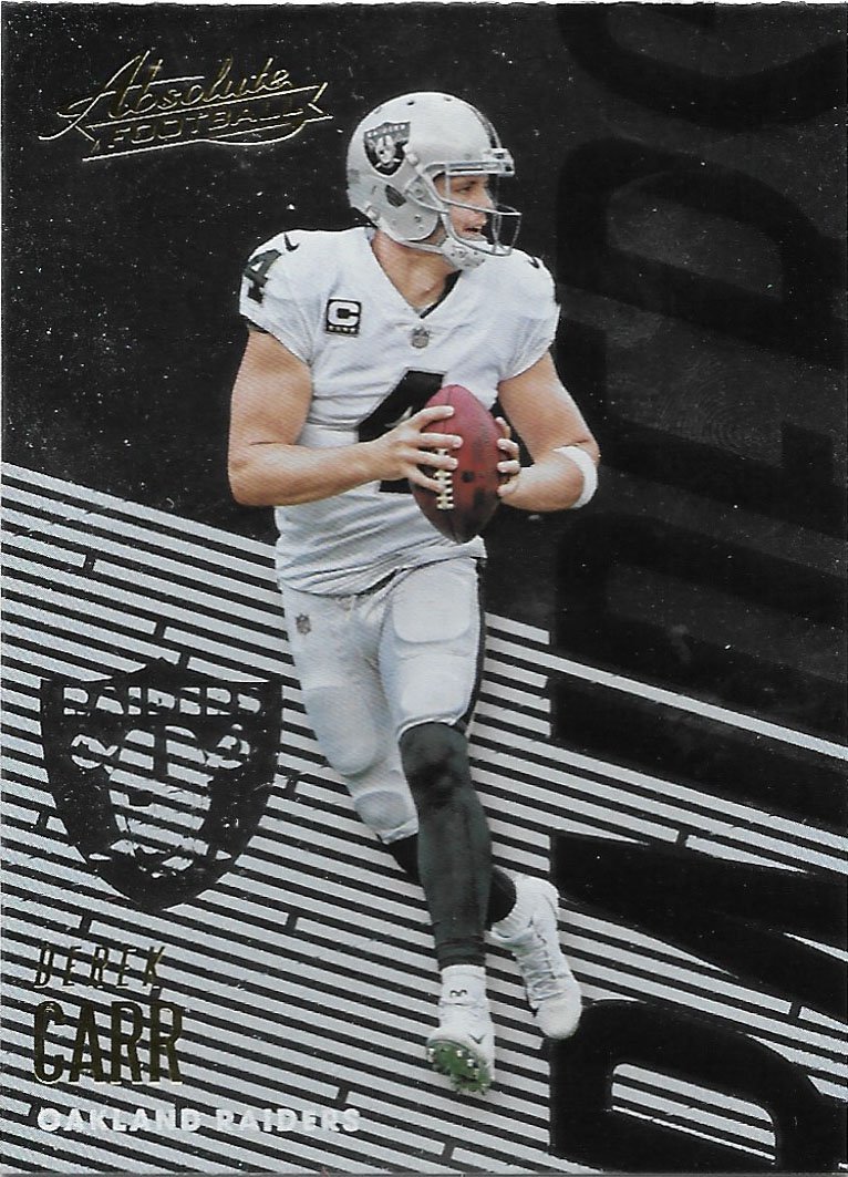 Derek Carr 2018 Panini Absolute #77 Oakland Raiders Football Card