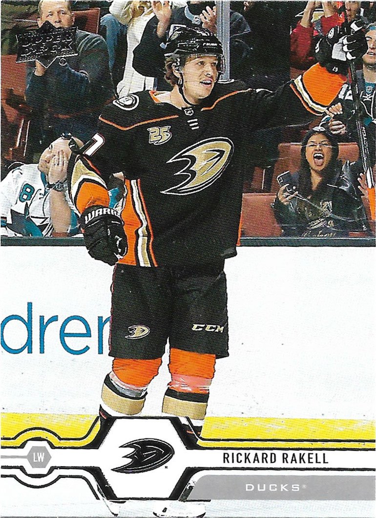 Rickard Rakell 2019-20 Upper Deck #175 Anaheim Ducks Hockey Card