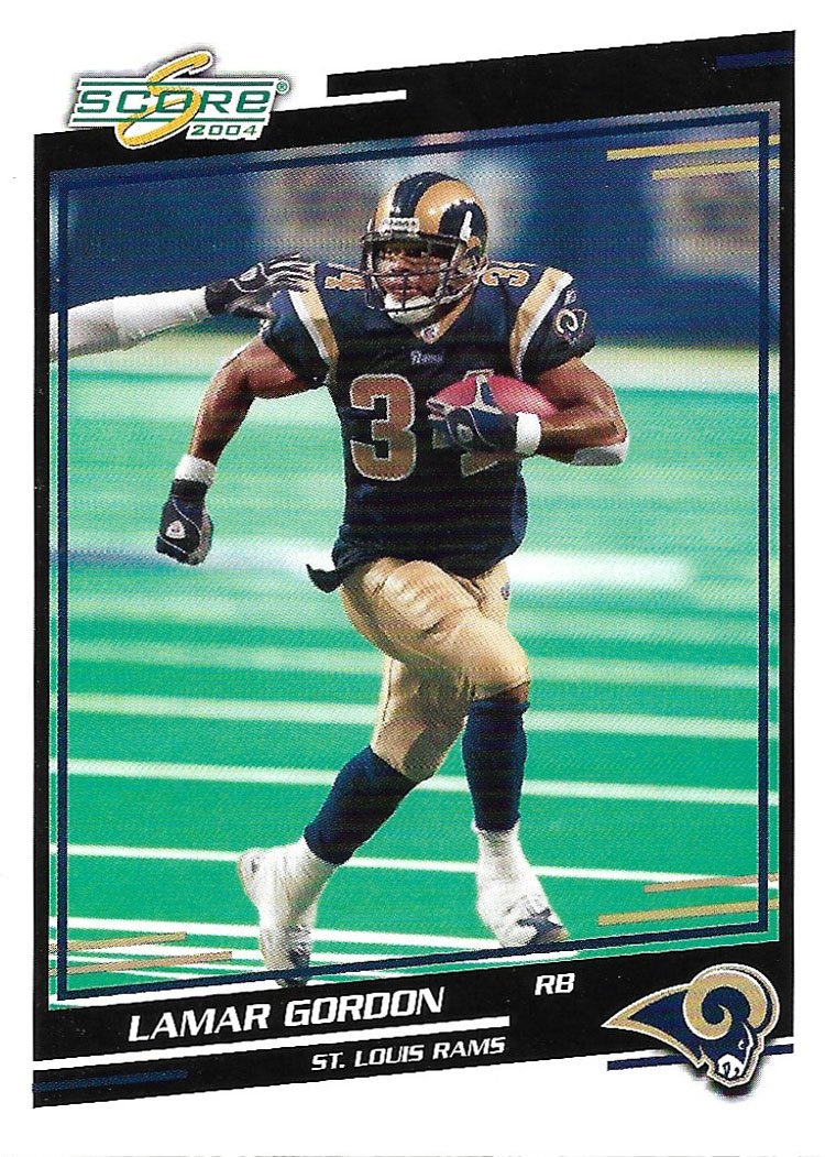 Lamar Gordon 2004 Score #291 St. Louis Rams Football Card