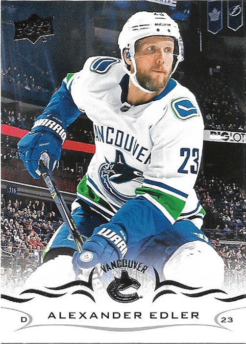 Alexander Edler 2018-19 Upper Deck #173 Vancouver Canucks Hockey Card
